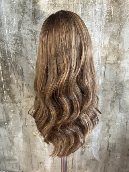 100% EUROPEAN PROCESSED HUMAN HAIR 21" DIRTY BLOND WITH HIGHLIGHTS ...